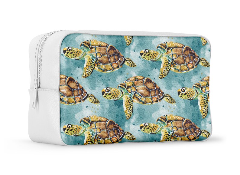 Seamless Sea Turtle Pattern, Illustrated Sea Turtle Seamless Digital ...