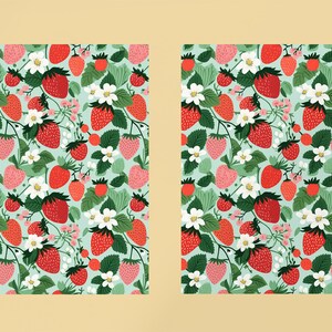 Seamless Strawberry PNG, Seamless Strawberry File, Cute Strawberries ...