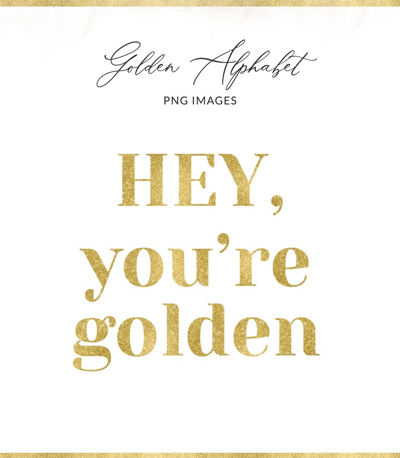 Glittery Alphabet Gold Foil Alphabet Letters Golden, Gold Alphabet ...