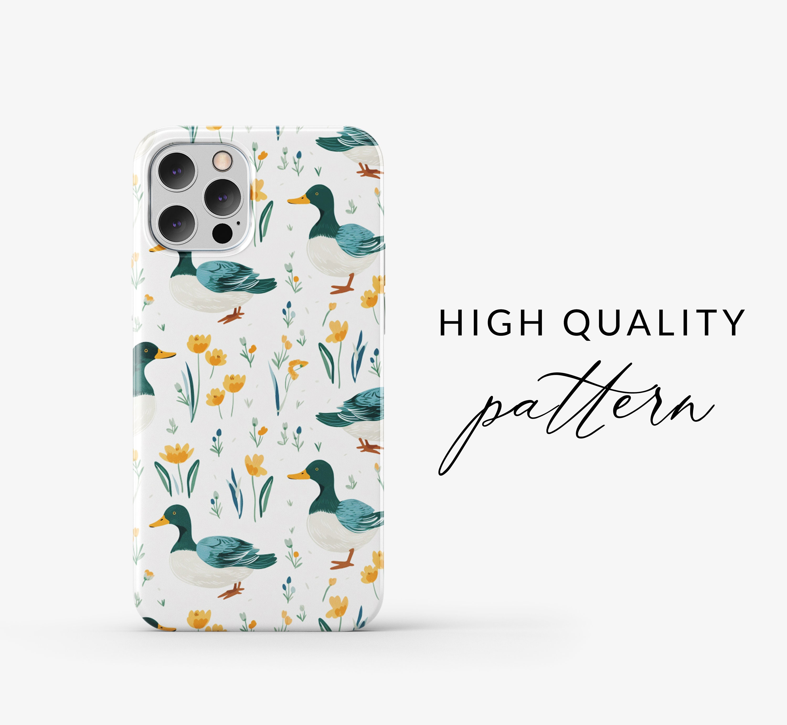 Cute Spring Ducks Seamless Pattern, Cute Ducks Repeating Background ...