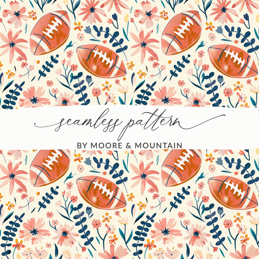 Football Background Pattern, Cute Seamless Football Pattern for ...