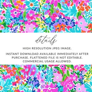Neon Floral Seamless Pattern, Abstract Neon Flowers Pattern, Vintage ...