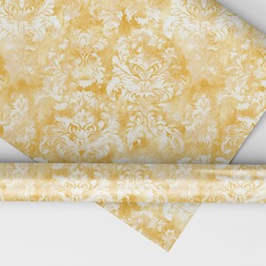 Seamless Damask Pattern Set, Neutral Damask Patterns, Distressed Damask ...