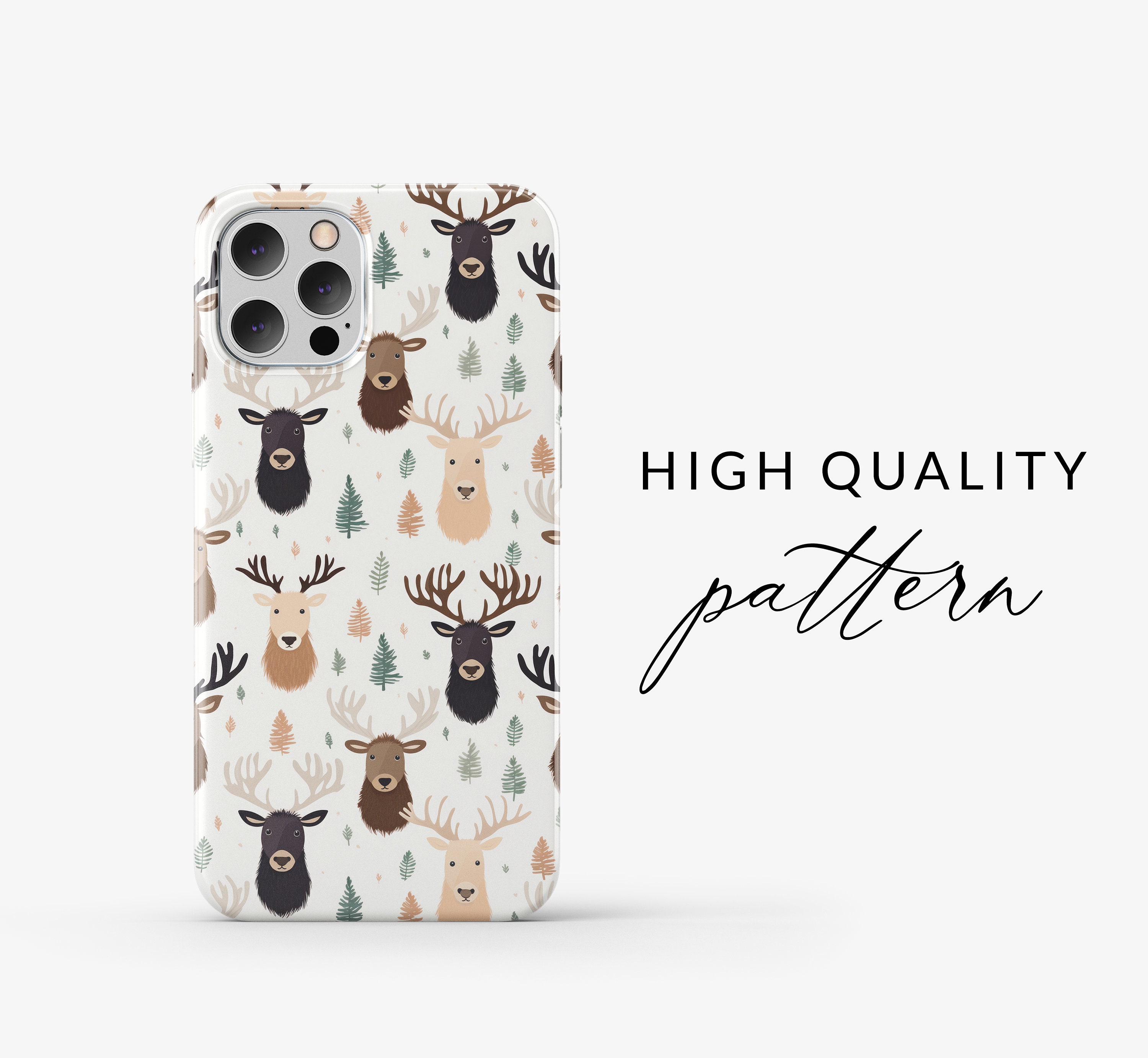 Seamless Moose Pattern Cute Moose Pattern Repeating Moose - Etsy