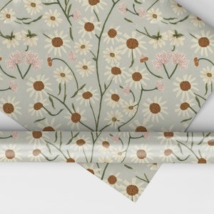 Cottagecore Daisy PNG Background, Cottagecore Seamless Floral PNG Daisy ...