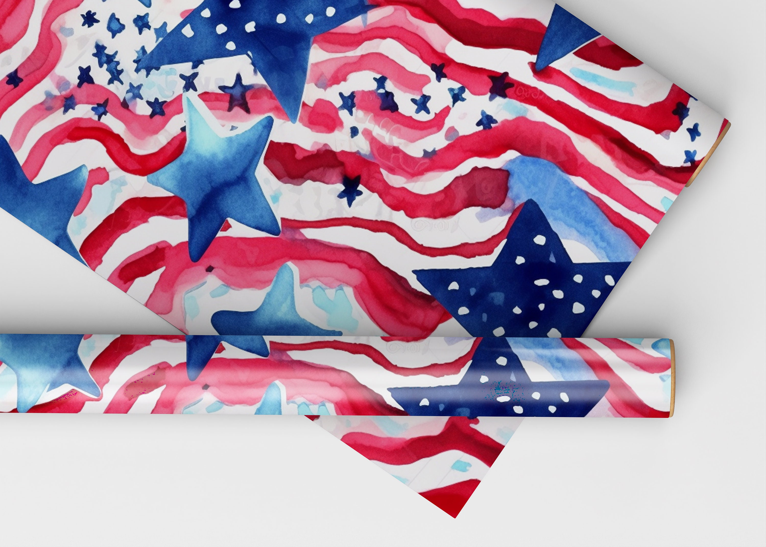 Seamless USA Pattern Patriotic Seamless Background Stars and Stripes 4th of July Seamless ...