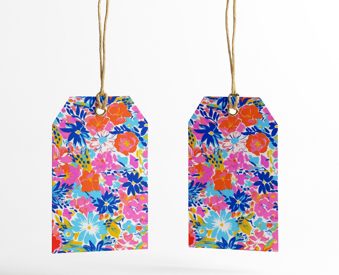 Bright Blue Floral Background, Repeating Preppy Flowers Pattern, Summer ...