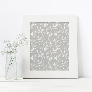 50 Seamless Neutral Pattern, Neutral Leaves Background Patterns Set ...