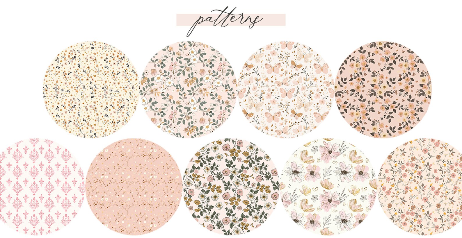 30 Boho Pink Floral Patterns Dusty Pink Flower Backgrounds Tiling Boho ...