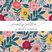 Light Pink Modern Seamless Background Pattern Mauve Pink Retro Floral ...