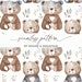 Seamless Teddy Bear Background Commercial Use Digital Paper Teddy Bears ...