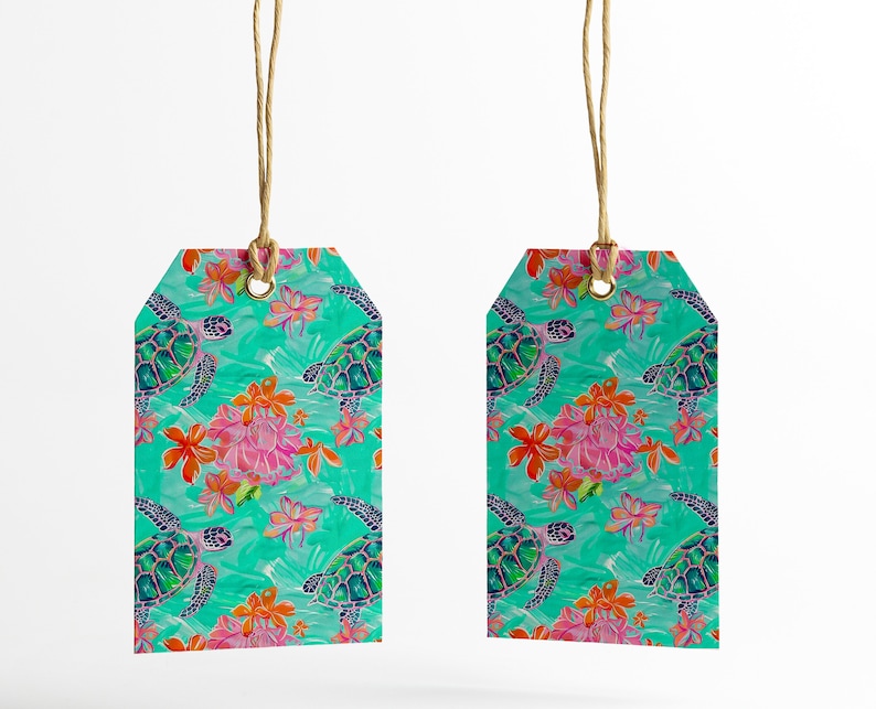 Seamless Sea Turtle Pattern, Neon Sea Turtle Background, Preppy Sea ...