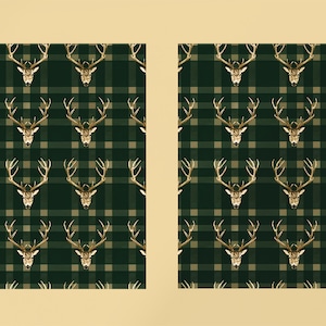 Deer Antlers Background Pattern, Seamless Deer Hunting Pattern for ...