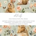 Seamless Vintage Rabbit Background Pattern, Seamless Spring Rabbit ...
