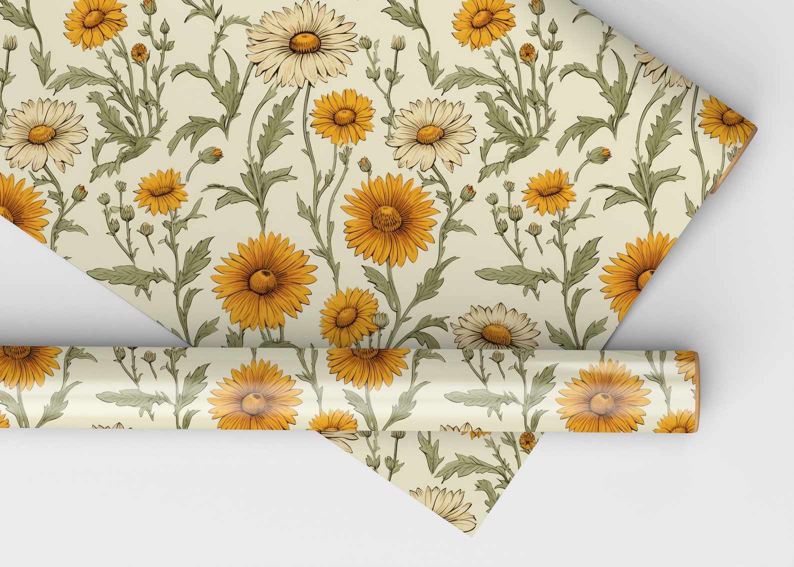 Cottagecore Floral PNG Pattern File, Cottagecore Daisy Seamless ...