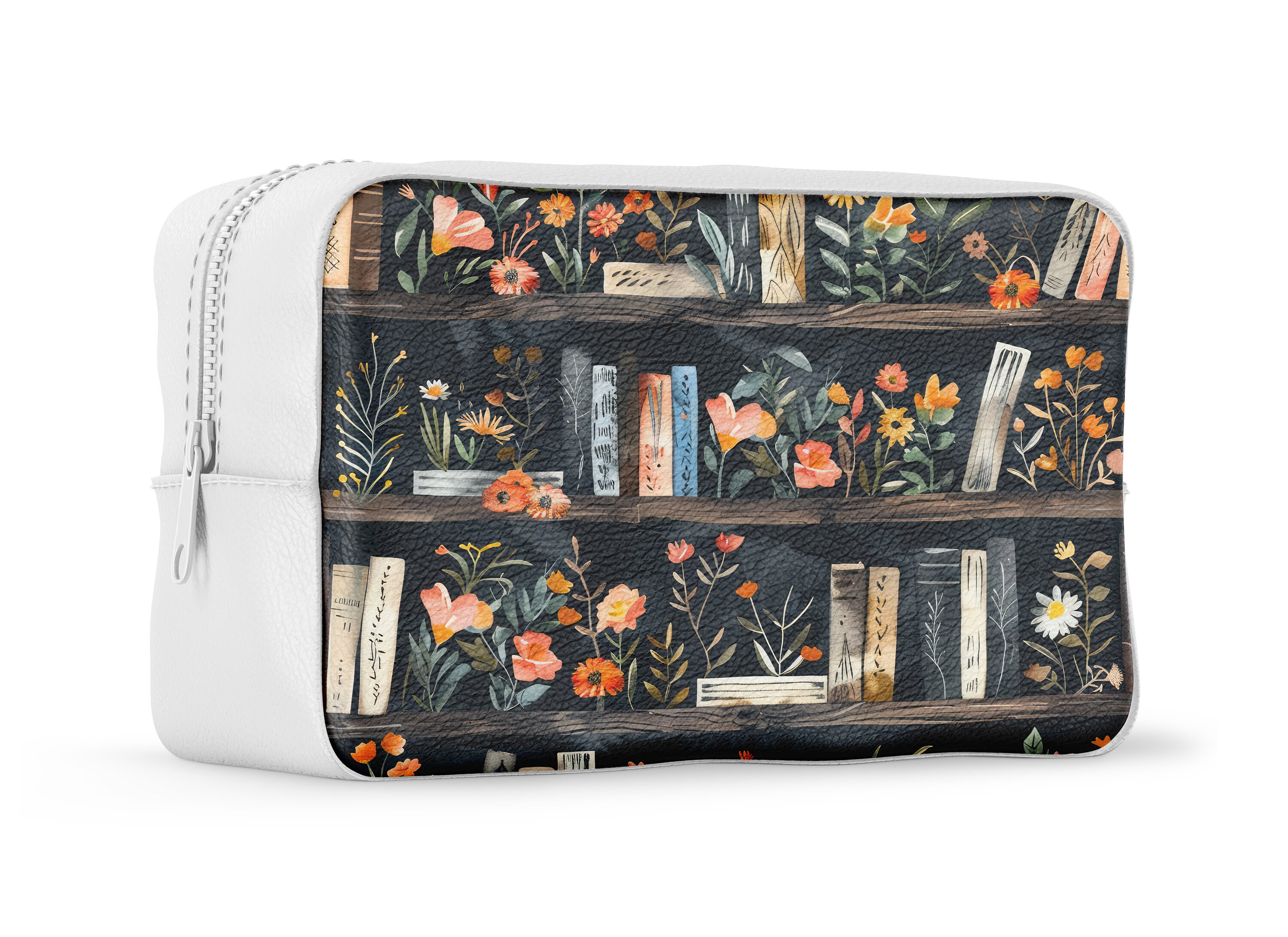 Fall Library Seamless Pattern Dark Gothic Library Shelf Repeating ...