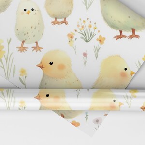 Seamless Easter Chick Pattern, Spring Baby Chick Seamless Easter ...
