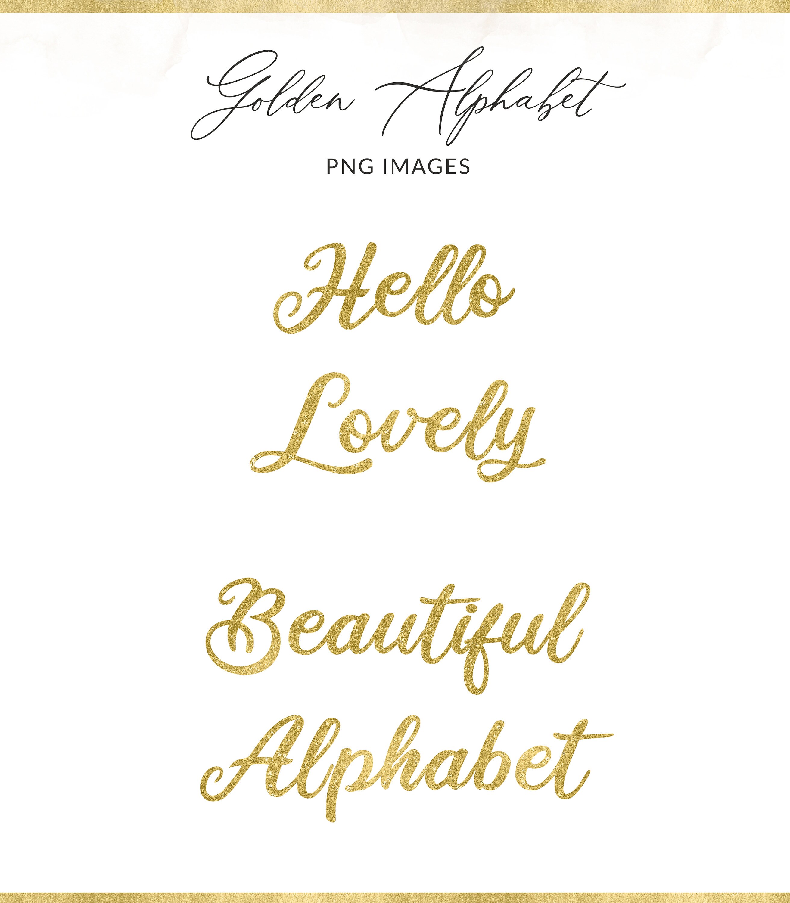 Gold Alphabet Letters Golden Alphabet, Gold Glitter Alphabet Letters ...