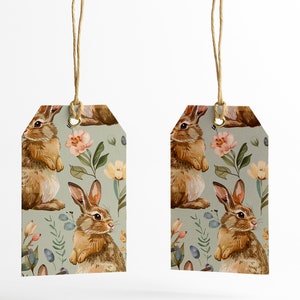 Seamless Vintage Rabbit Background Pattern, Seamless Spring Rabbit ...