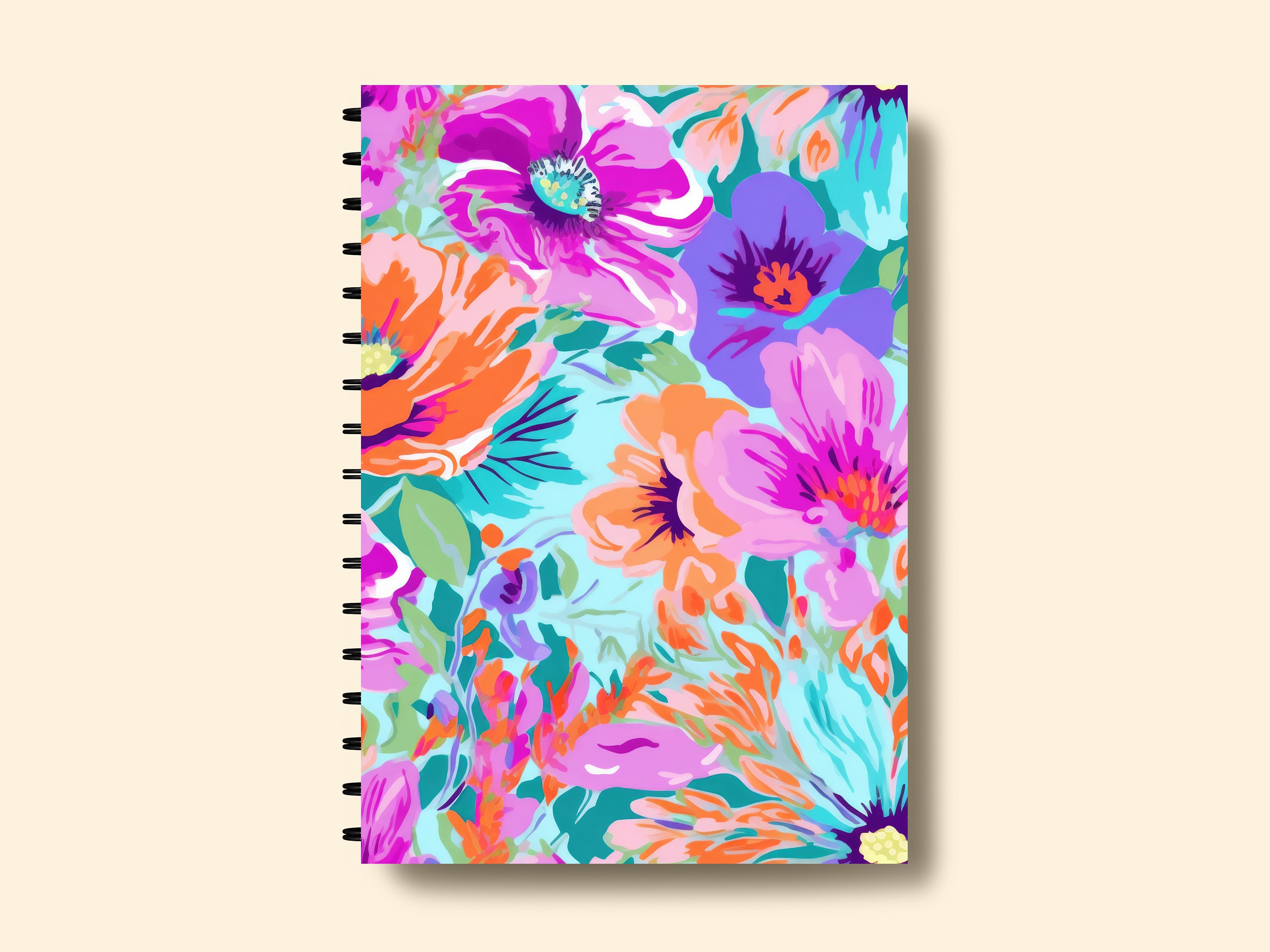 Hibiscus Seamless Preppy Pattern, Pink and Purple Seamless Blooms ...