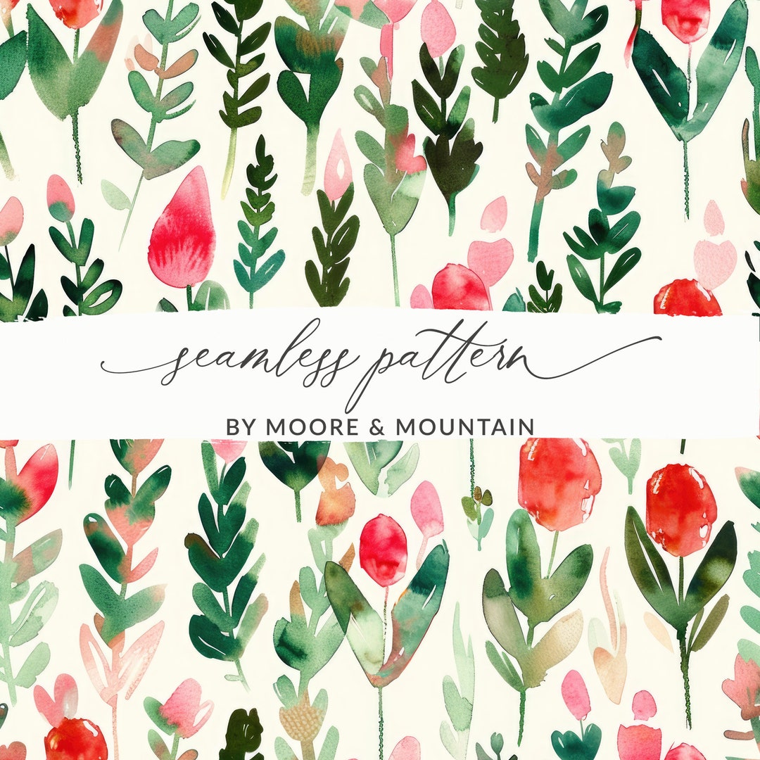 Abstract Watercolor Christmas Background Watercolor Painterly Branch ...