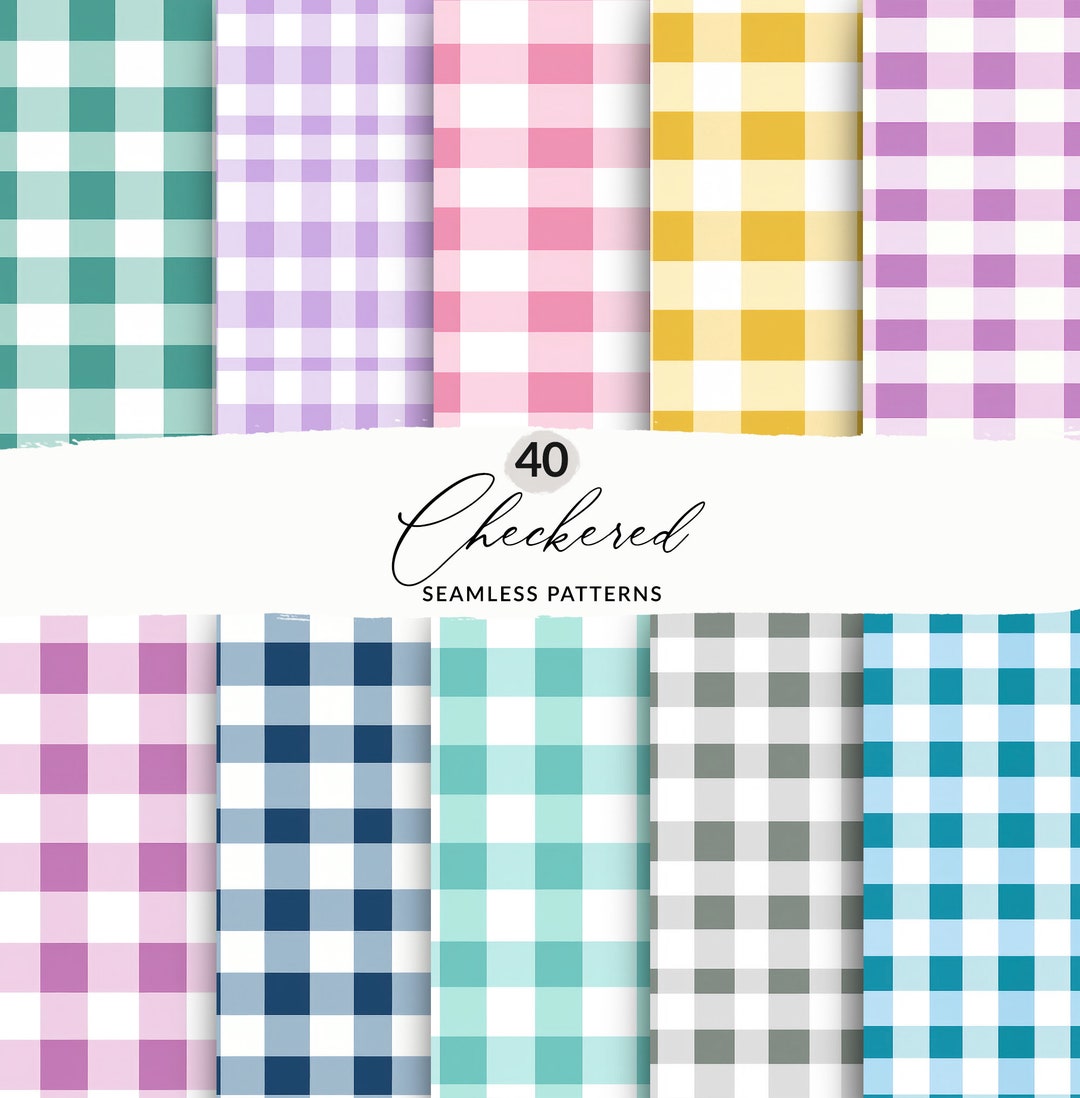 40 Seamless Checkered Patterns, Seamless Checkered Background Pattern ...