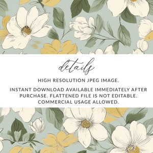 Seamless Magnolia Pattern Modern Magnolia Seamless Background, Magnolia ...