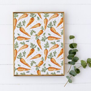 Seamless Spring Carrots Pattern Seamless Background Carrot Repeating ...