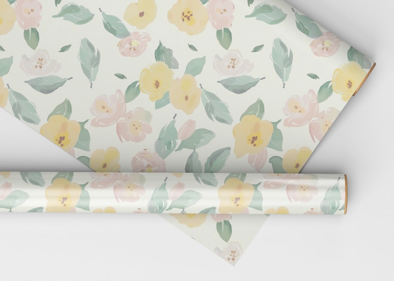 Pastel Flowers Background, Seamless Cute Pastel Floral Pattern ...