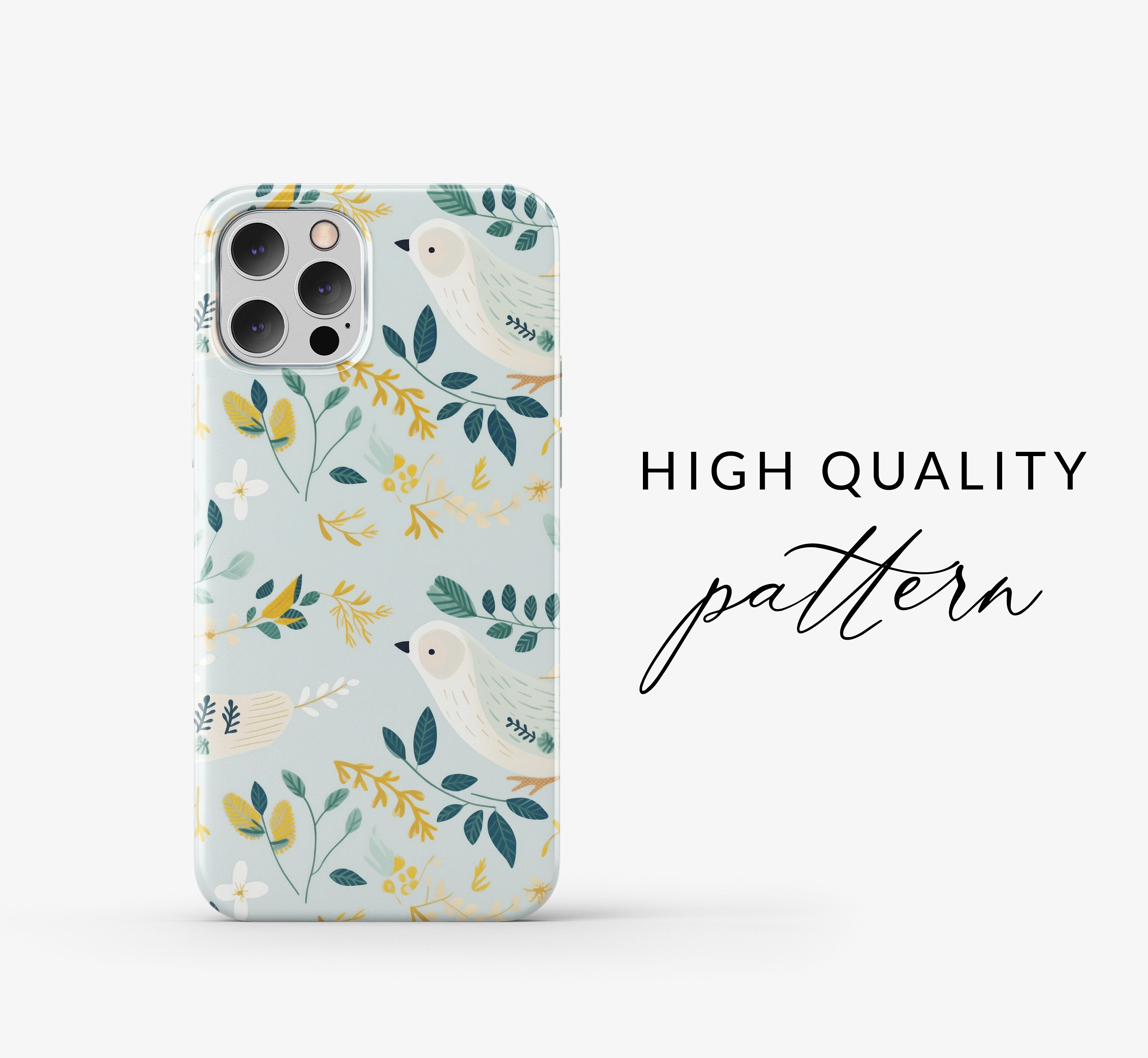 Illustrated Pastel Bird Pattern, Illustrated Bird Background, Light ...