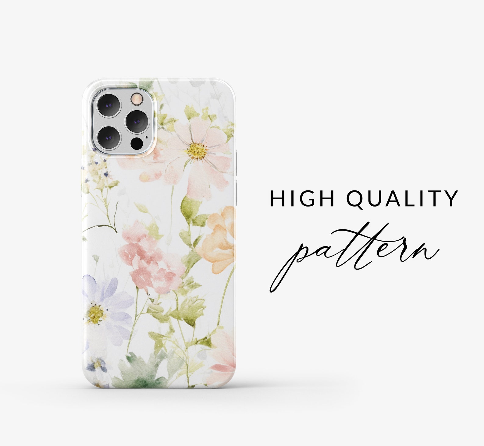 Pastel Spring Flowers Background Pattern, Seamless Spring Floral ...
