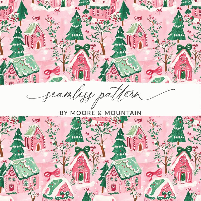 Pink Gingerbread Wallpaper - Etsy