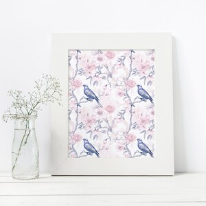 Pink Chinoiserie Seamless Pattern, Chinese Floral Pattern, Seamless ...