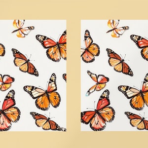 Seamless Monarch Butterflies Pattern, Repeating Monarch Butterfly ...