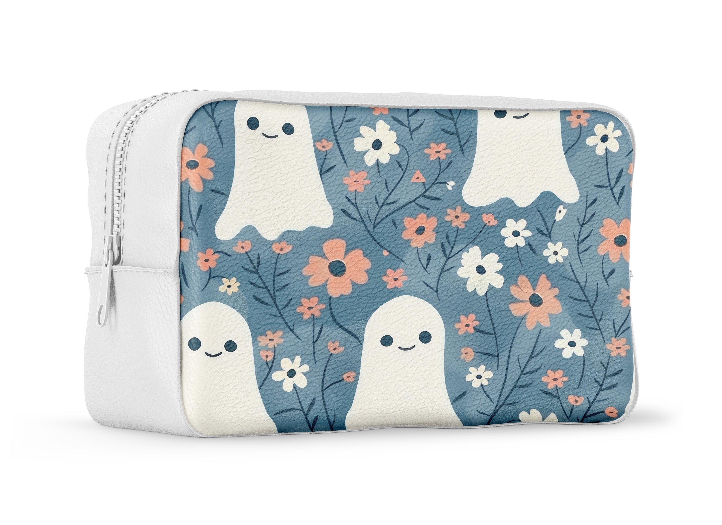 Retro Ghost Seamless Pattern Cute Halloween Ghost Pattern Happy Ghost ...