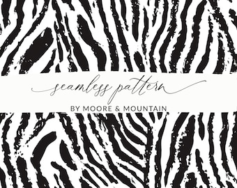 Zebra Print Seamless Pattern Background Animal Print Seamless Zebra ...