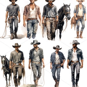 20 Handsome Cowboys Clipart, Sexy Cowboy PNG Images, Cowboys Clip Art ...