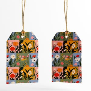 Patchwork Spring Flowers Background Pattern Quilt Squares Background ...