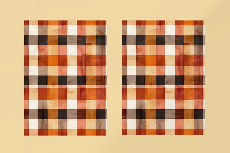 Fall Watercolor Plaid Seamless Pattern, Seamless Fall Tartan Background ...
