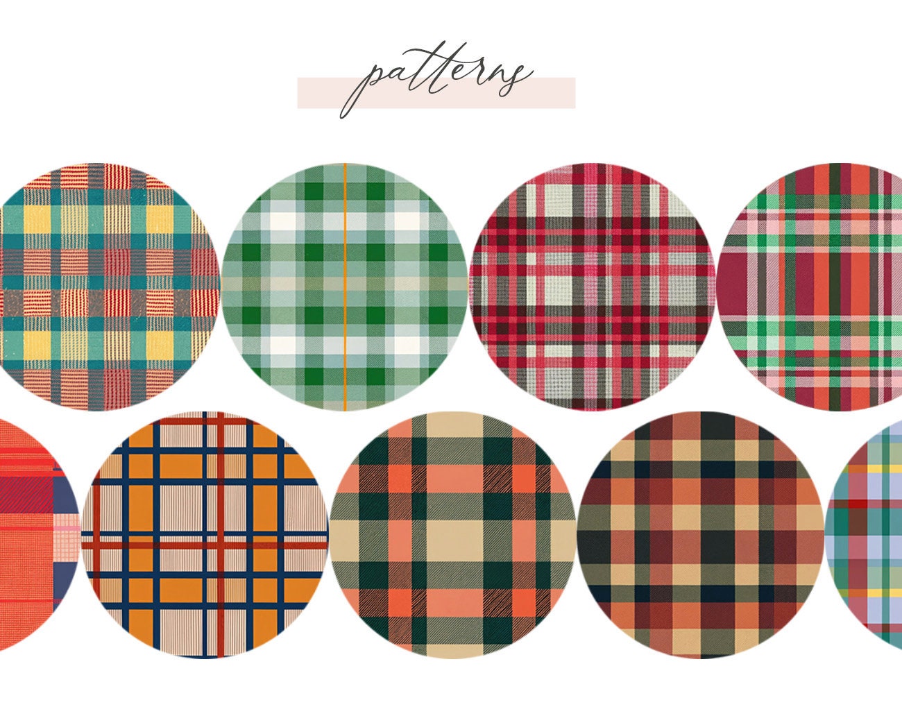 Seamless Buffalo Check Patterns Seamless Checkered Plaid Patterns ...