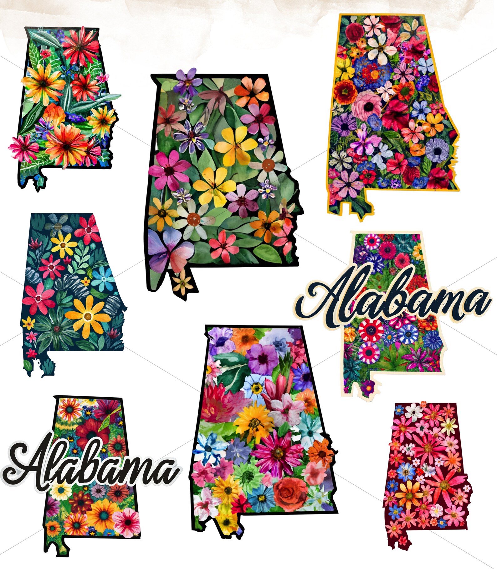 State of Alabama Clipart Alabama State PNG Alabama State - Etsy
