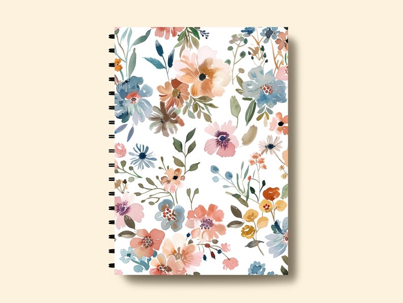 Watercolor Folk Art Floral Background Pattern, Pastel Folk Art Seamless ...
