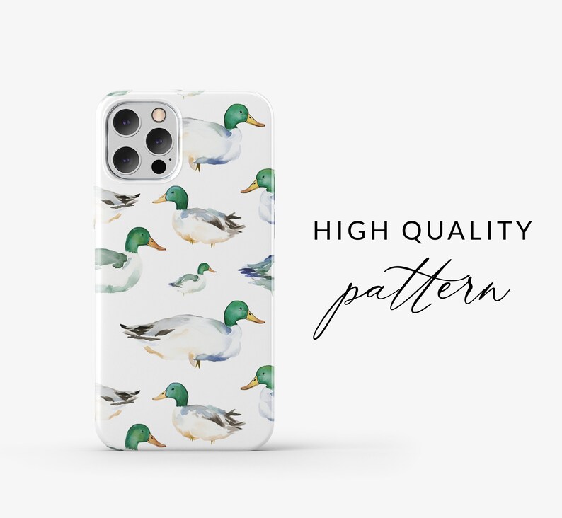 Seamless Mallard Duck Pattern Seamless Background Ducks, Watercolor ...