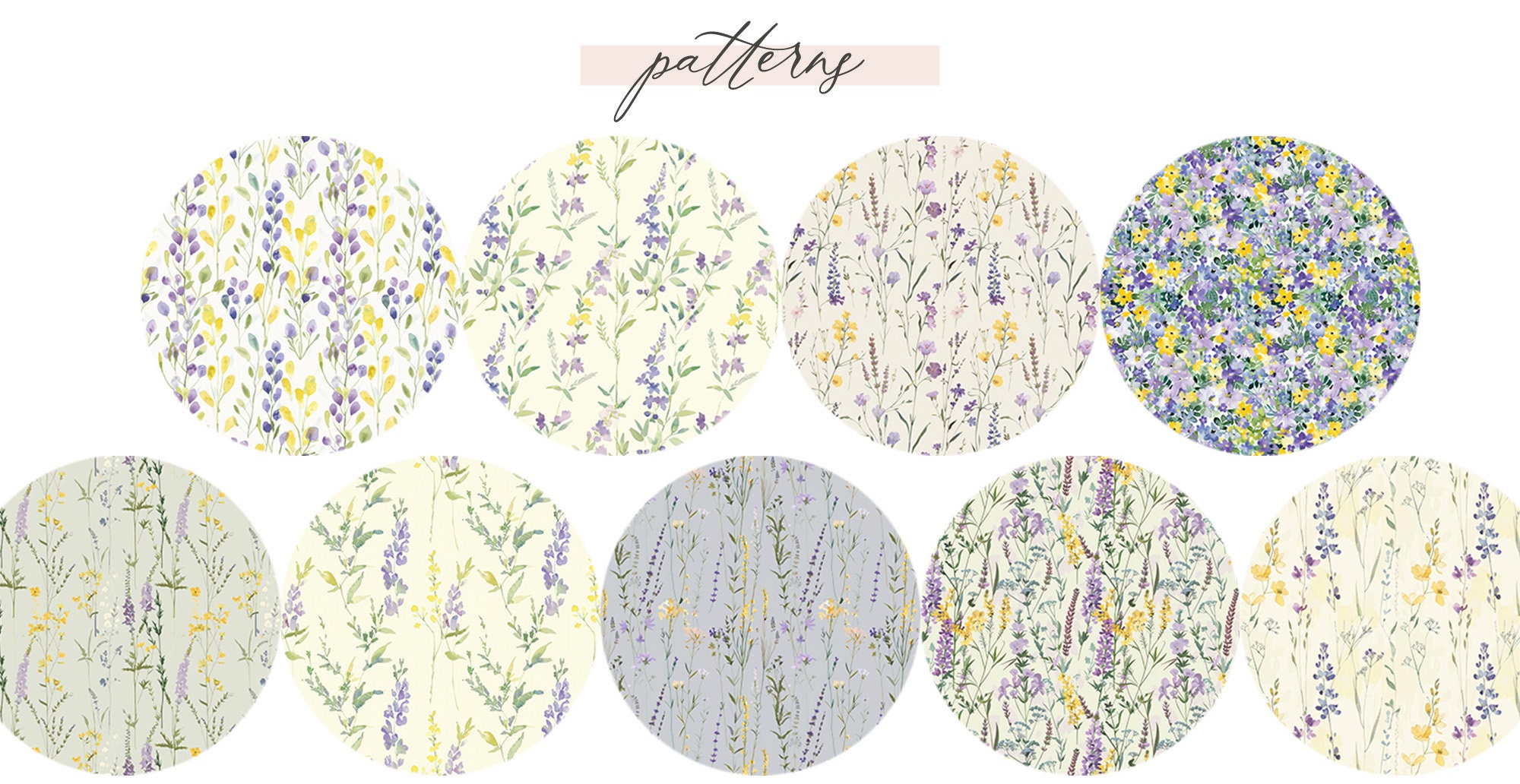 35 Seamless Lavender Background Seamless Lavender Sprig Patterns ...