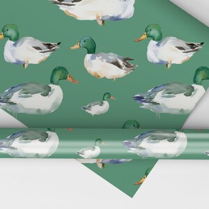 Seamless Duck Pattern, Mallard Duck Seamless Background, Cute ...