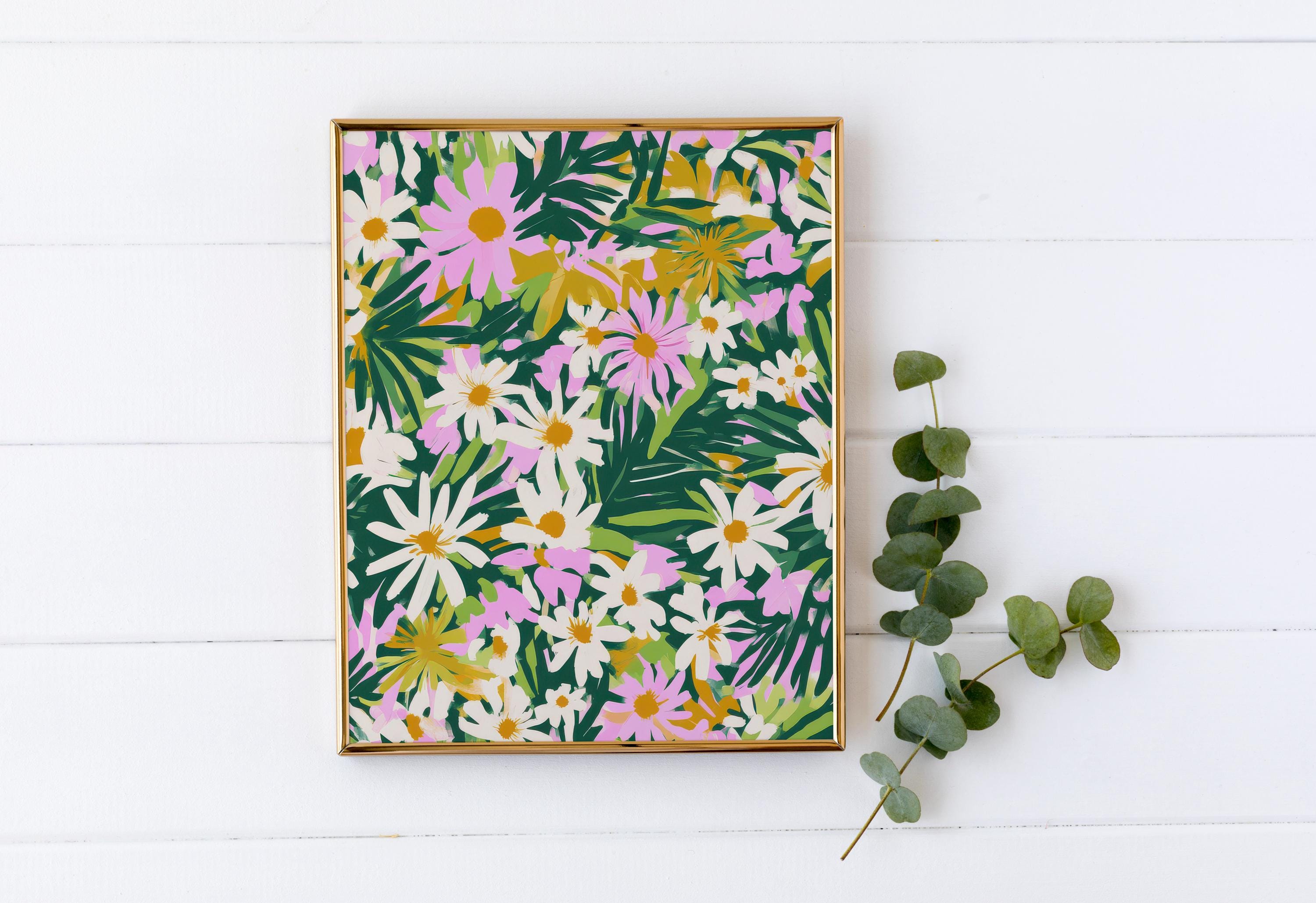 Summery Floral Pattern Jungle Floral Pattern Tropical Jungle Foliage ...