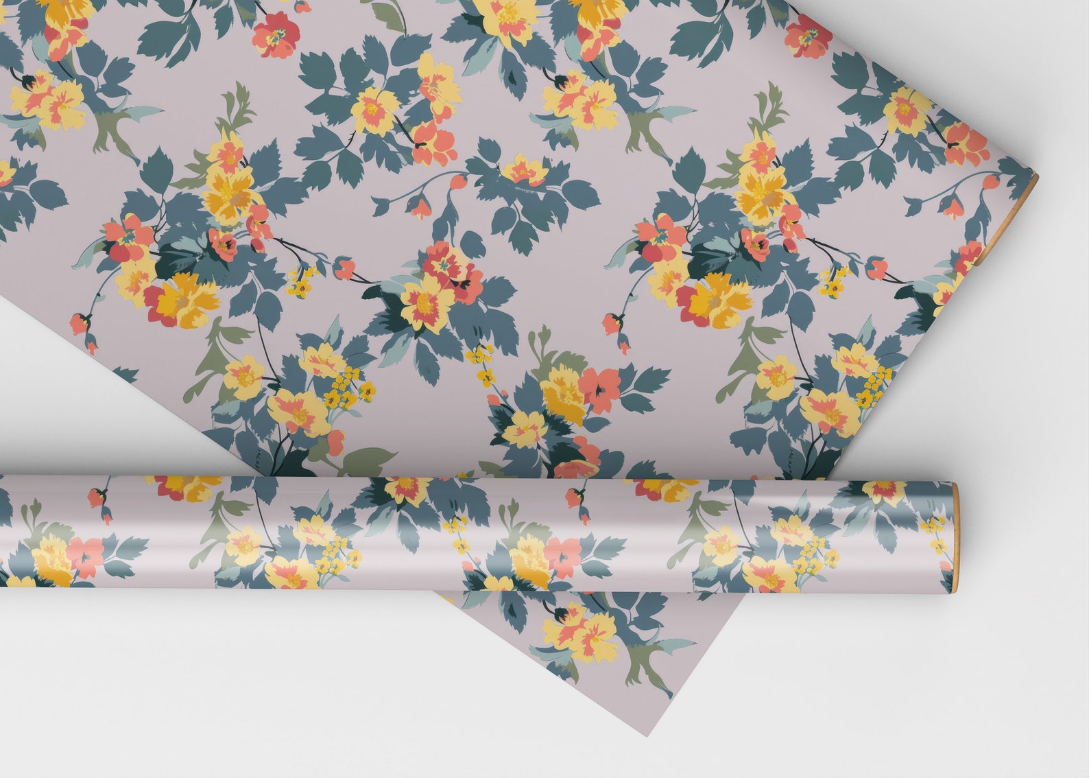 47 Vintage Ditsy Floral Pattern Set, Muted Color Ditsy Flower Patterns ...
