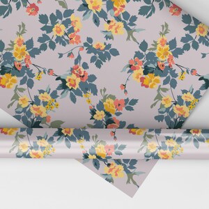 47 Vintage Ditsy Floral Pattern Set, Muted Color Ditsy Flower Patterns ...