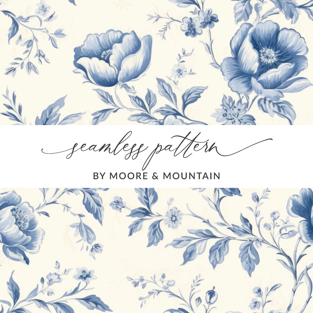 Chinoiserie Pattern Blue Chinoiserie Floral Pattern Blue Chinese Floral ...