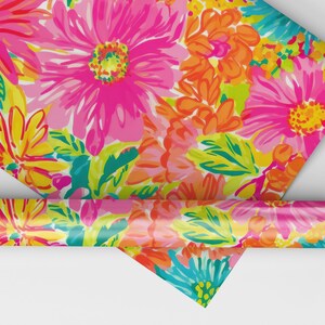 Seamless Preppy Pattern Design Hot Pink Seamless Floral Pattern ...